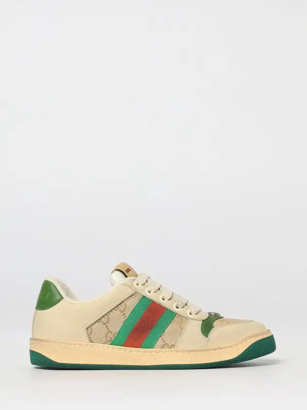 Gucci Gg Canvas & Leather Sneakers - Multicolor