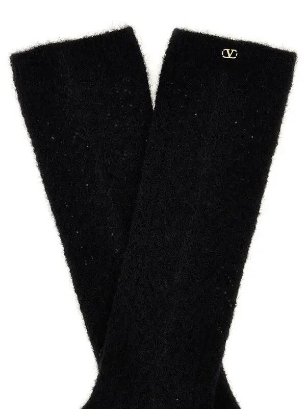 Valentino Garavani Mohair Socks With Vlogo