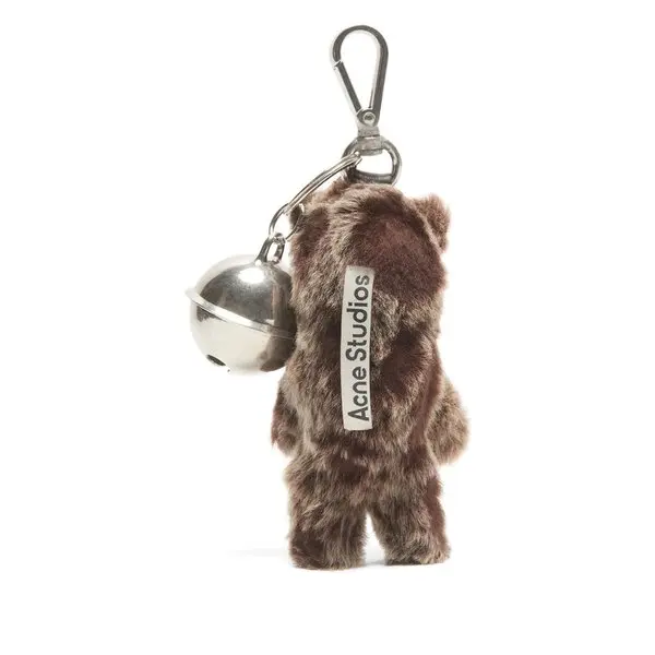 Acne Studios Teddy Bear Charm With Metallic Bell