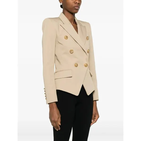 Balmain Double-breasted Peak Lapel Blazer