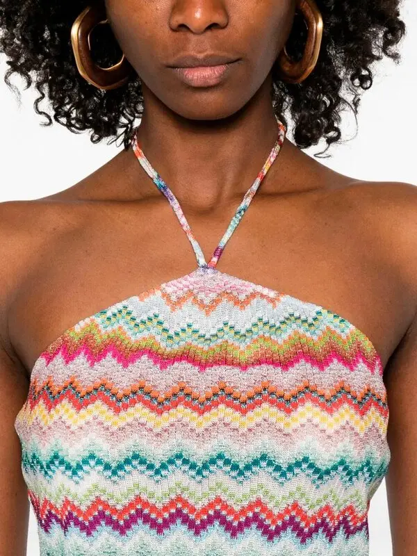 Missoni Zigzag Patterned Halter Top