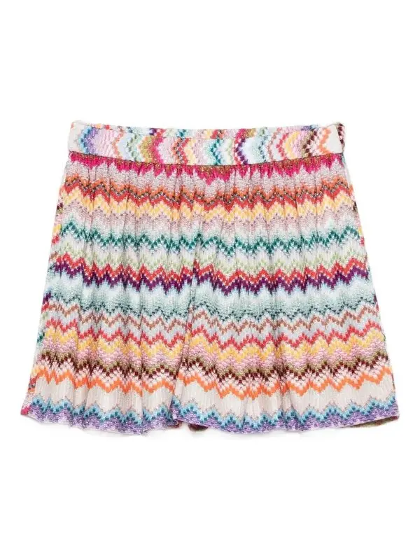 Missoni Pleated Zigzag Shorts - Multicolor