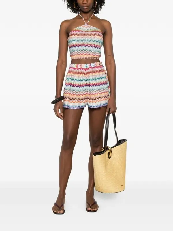 Missoni Pleated Zigzag Shorts - Multicolor