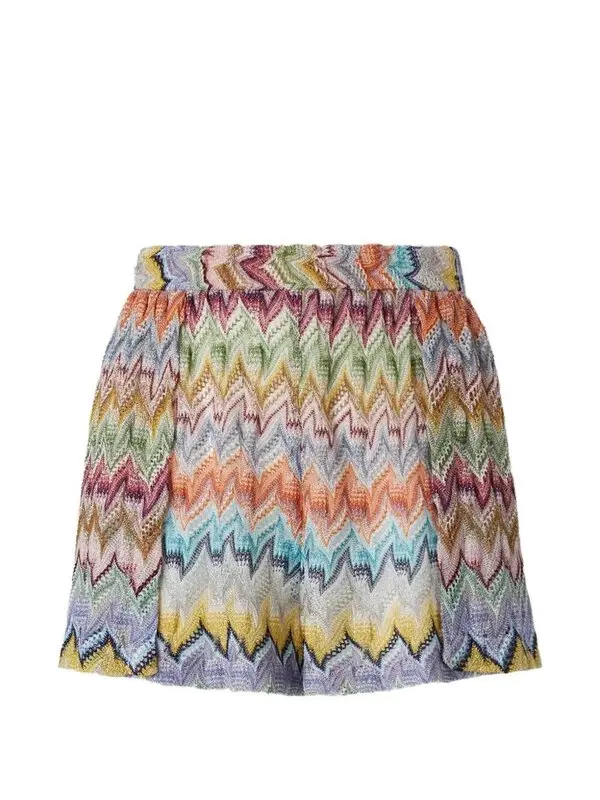 Missoni Pleated Zigzag Shorts - Multicolor