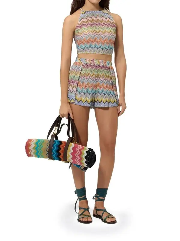 Missoni Pleated Zigzag Shorts - Multicolor