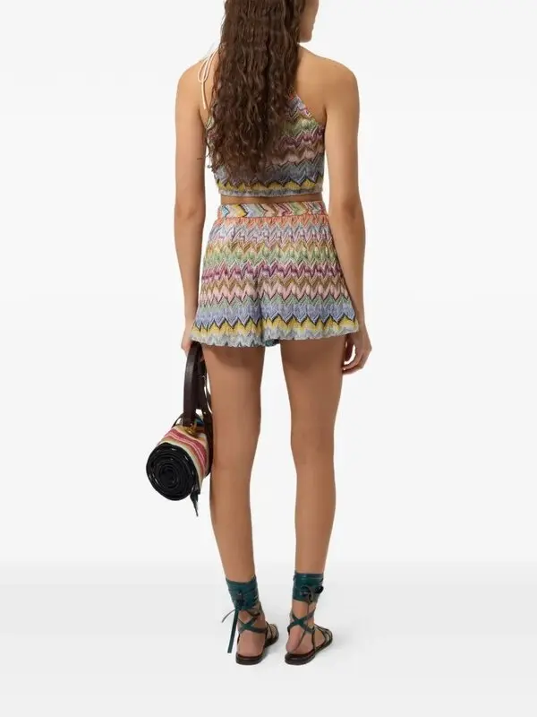 Missoni Pleated Zigzag Shorts - Multicolor