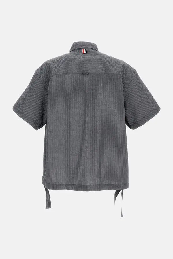 Thom Browne Short-sleeve Oversize Shirt - Multicolor