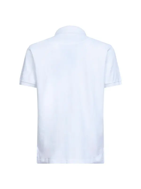 Etro White Cotton Pique Polo Shirt With Pegaso Embroidery - Multicolor