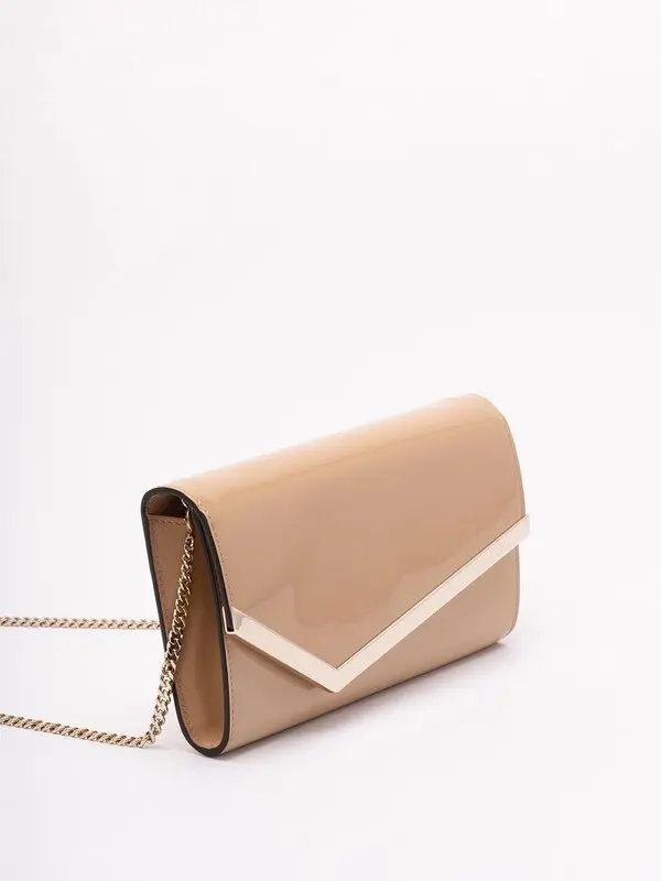 JIMMY CHOO Emmie Patchwork Chain Strap Clutch - Multicolor