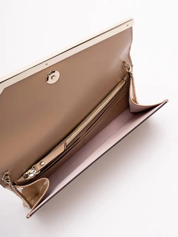 JIMMY CHOO Emmie Patchwork Chain Strap Clutch - Multicolor