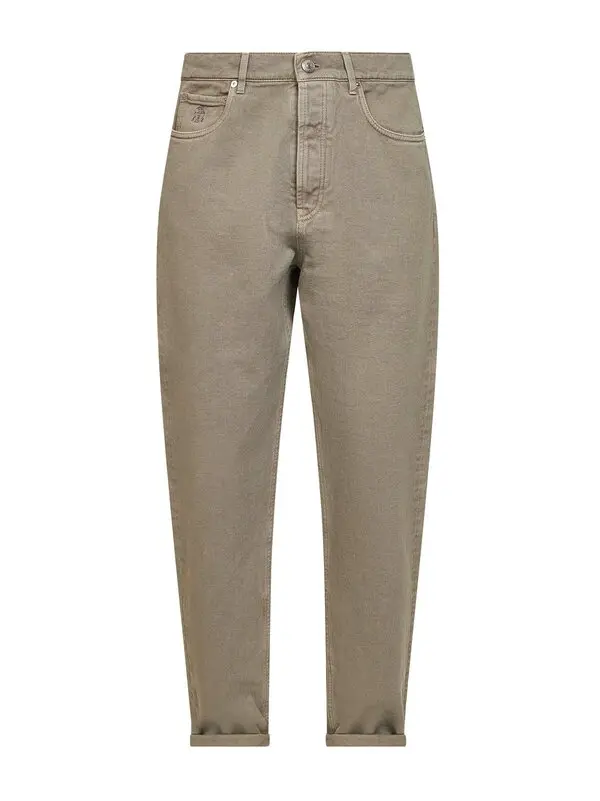 Brunello Cucinelli Garment-dyed Iconic Fit Jeans - Multicolor