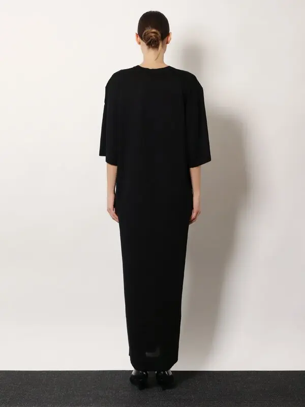 TOTEME Long Merino Wool Dress - Black