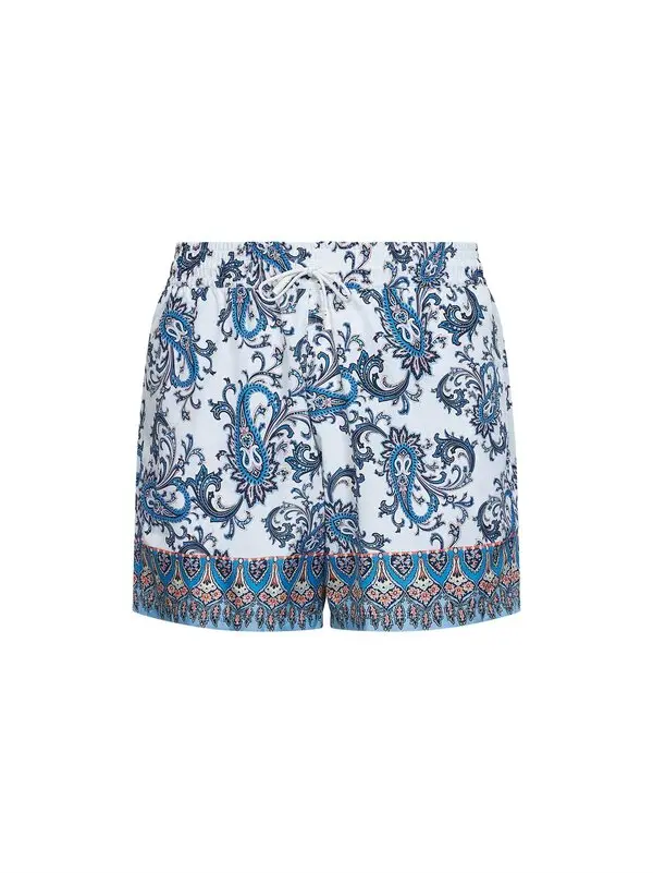 Etro Paisley Ramage Printed Swim Shorts - Multicolor