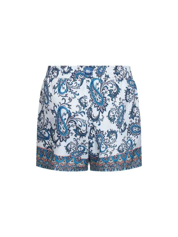 Etro Paisley Ramage Printed Swim Shorts - Multicolor