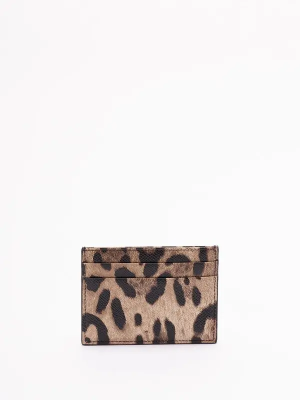 Dolce & Gabbana Leopard Print Card Holder