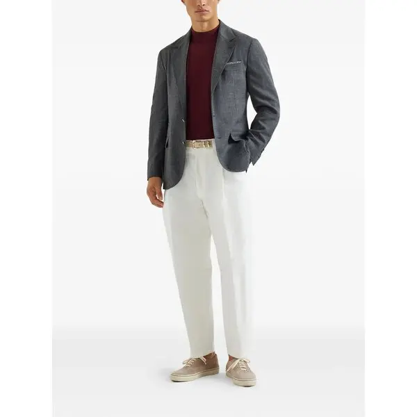 Brunello Cucinelli Deconstructed Blazer - Gray