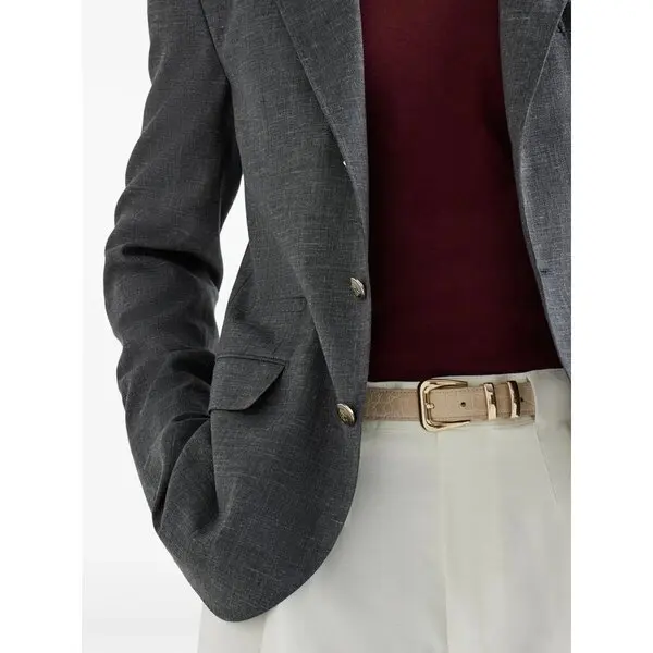 Brunello Cucinelli Deconstructed Blazer - Gray
