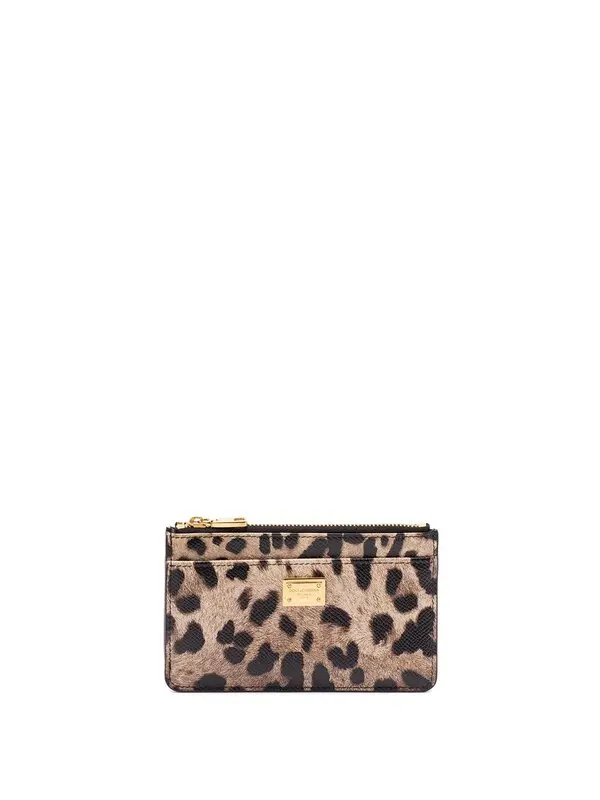 Dolce & Gabbana Leopard Print Card Holder - Multicolor