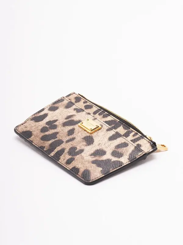 Dolce & Gabbana Leopard Print Card Holder