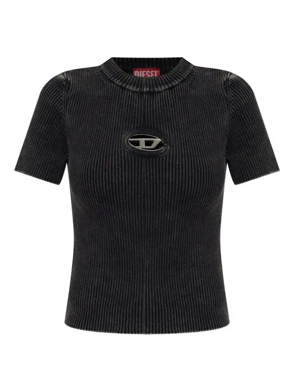 DIESEL® Ribbed Knit Cut-out Sweater