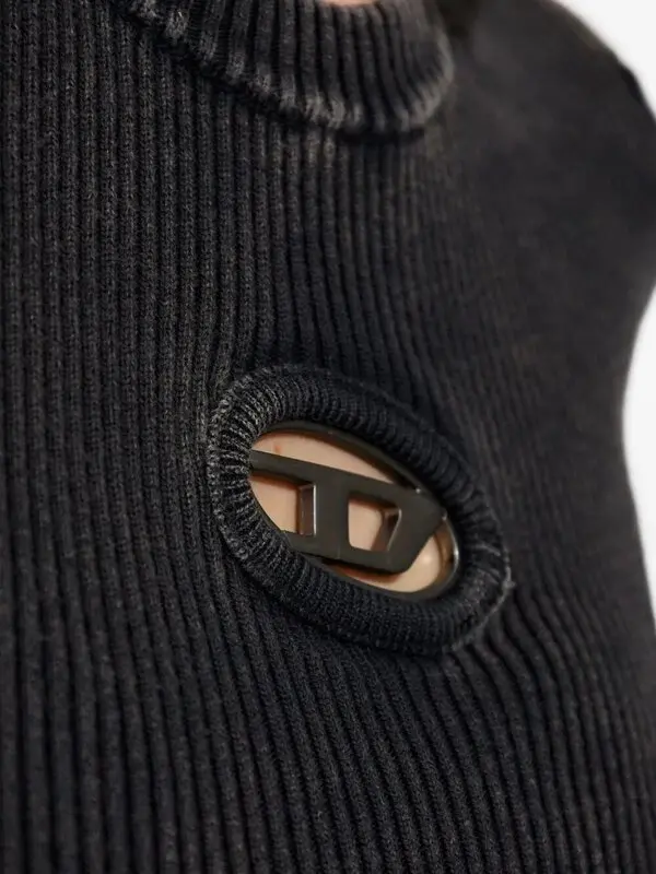 DIESEL® Ribbed Knit Cut-out Sweater