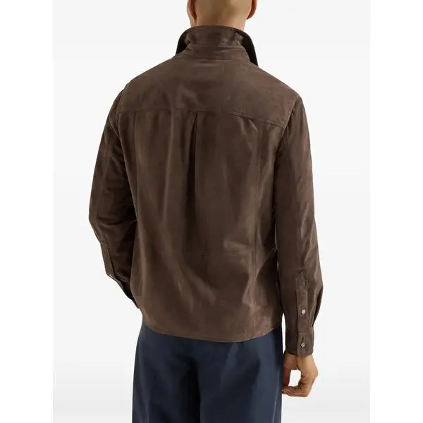 Brunello Cucinelli Suede Shirt Jacket