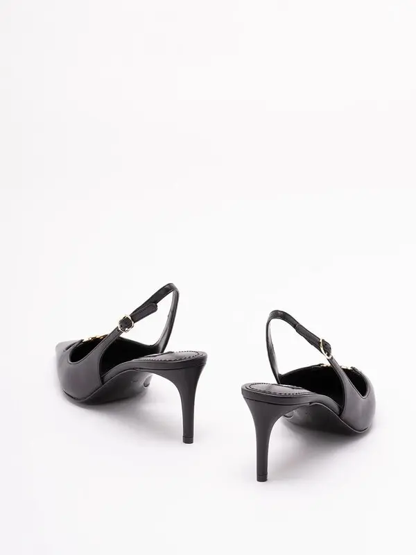 Dolce & Gabbana Silk-effect Nappa Leather Slingbacks - Multicolor