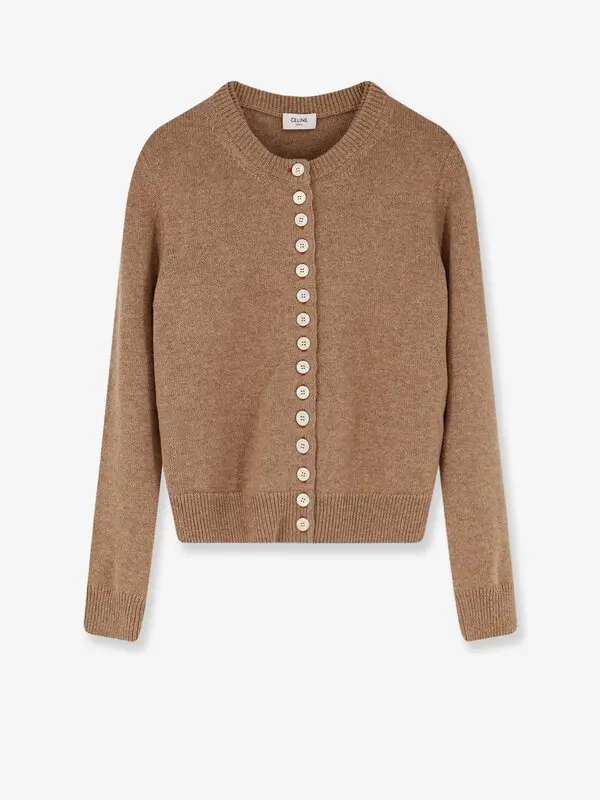 Celine Cashmere Cardigan - Brown