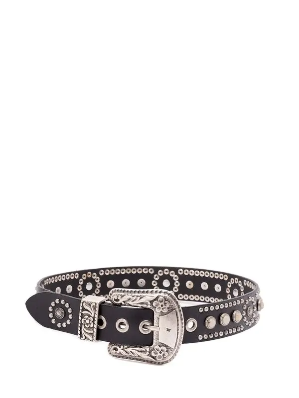 GOLDEN GOOSE Embellished Leather Belt - Multicolor