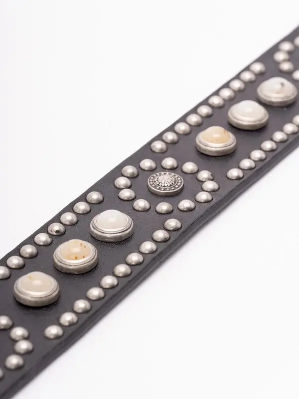 GOLDEN GOOSE Embellished Leather Belt - Multicolor
