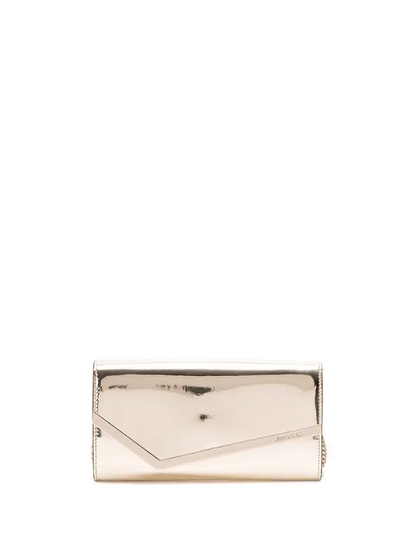JIMMY CHOO Emmie Metallic Leather Clutch - Multicolor