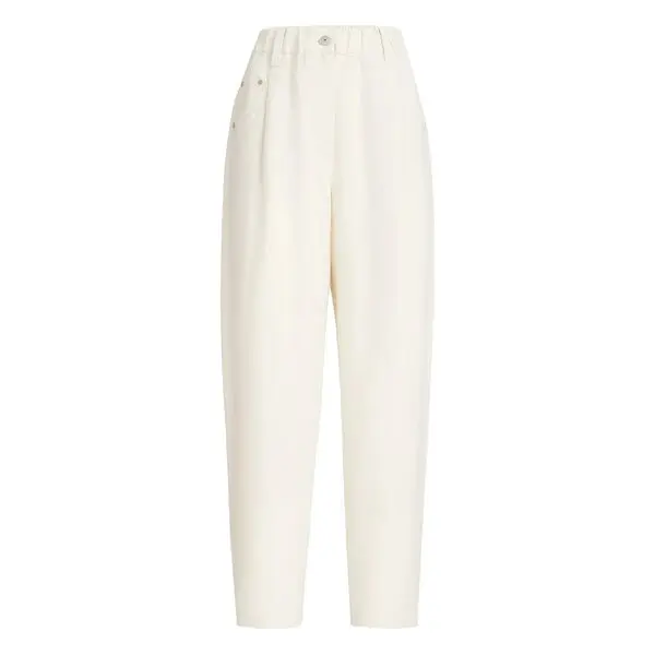 Brunello Cucinelli Tapered Trousers In Linen Blend