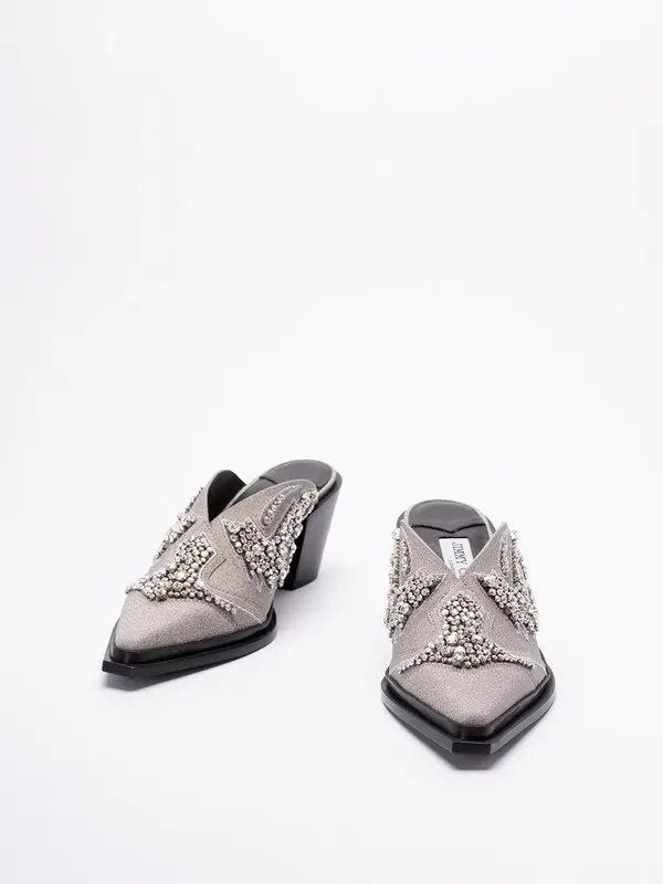 JIMMY CHOO Cece Mule Ii 60 Embellished Mules - Multicolor