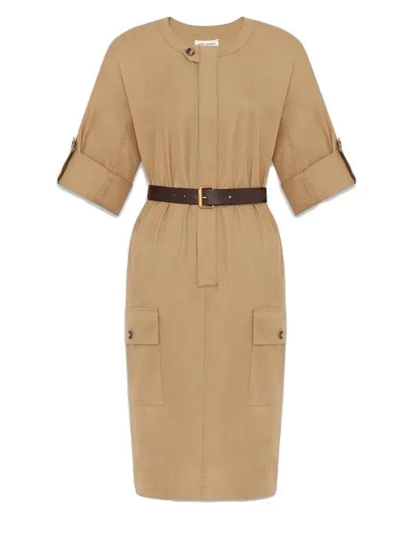 Saint Laurent Belted Mini Dress