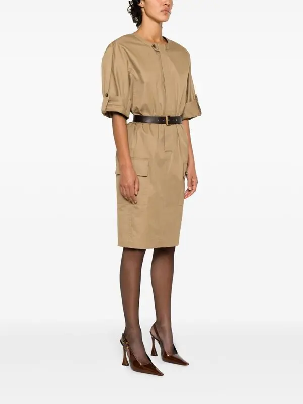 Saint Laurent Belted Mini Dress