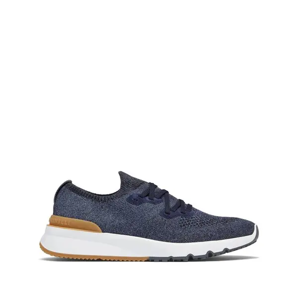 Brunello Cucinelli Knitted Low-top Trainers - Blue