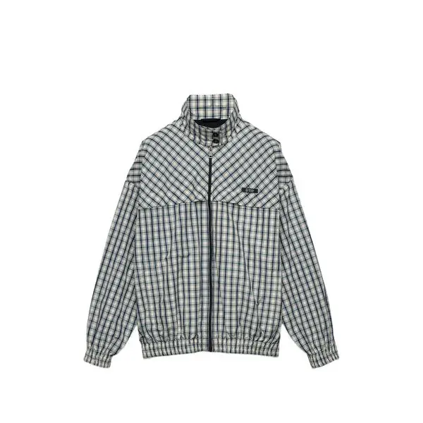 Prada Checked Zip-up Bomber Jacket