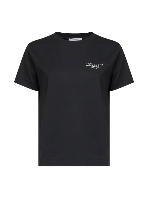 Givenchy Black Stamp Print T-shirt - Multicolor
