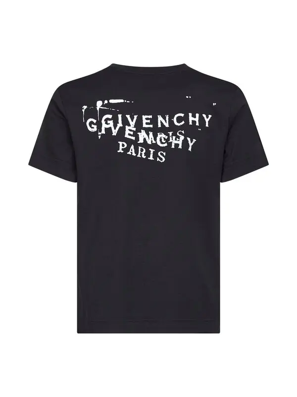 Givenchy Black Stamp Print T-shirt - Multicolor