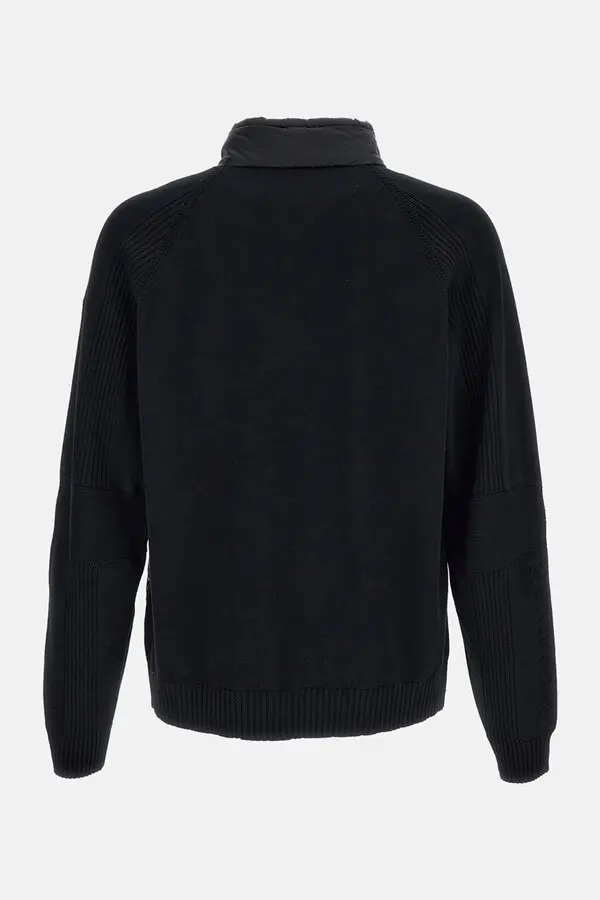 Moncler Zipped Cardigan With Padded Front - Multicolor