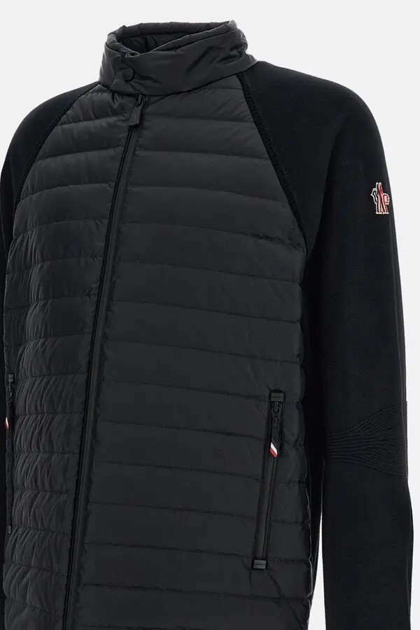 Moncler Zipped Cardigan With Padded Front - Multicolor