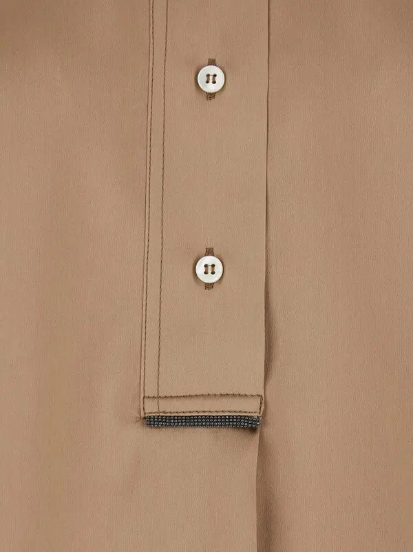 Brunello Cucinelli Silk Blend Shirt - Multicolor