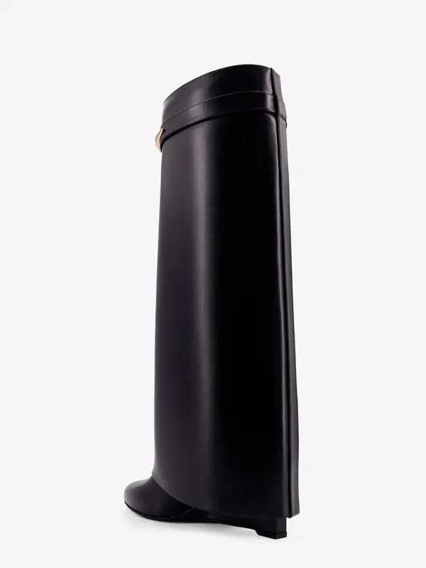 Givenchy Shark Leather Boots - Black