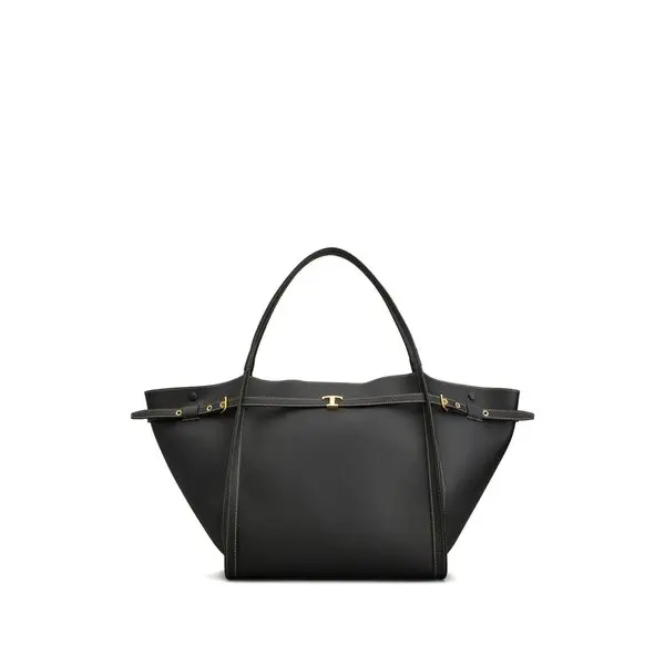 TOD'S Calf Leather Tote Bag - Black