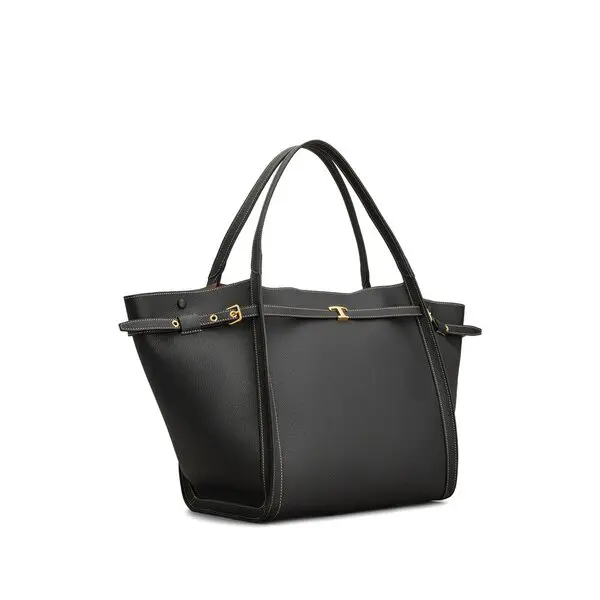 TOD'S Calf Leather Tote Bag - Black