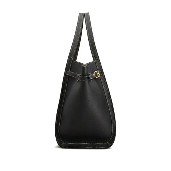 TOD'S Calf Leather Tote Bag - Black