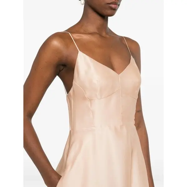 Alberta Ferretti Silk A-line Dress