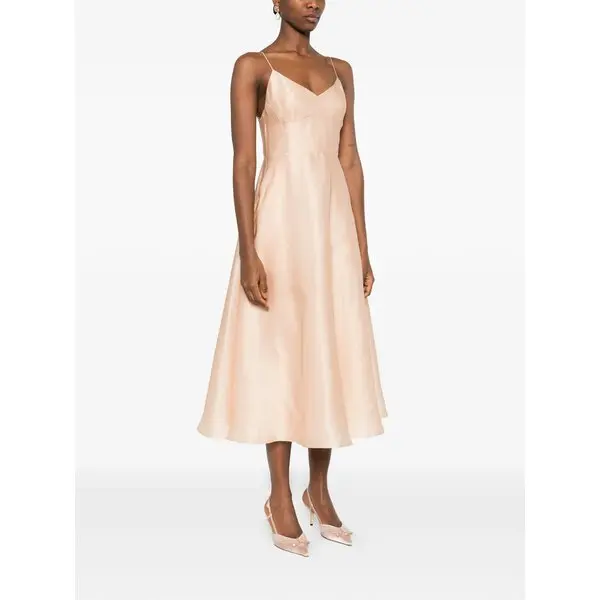 Alberta Ferretti Silk A-line Dress
