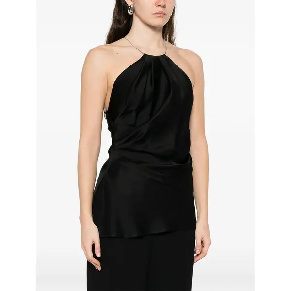 Victoria Beckham Halterneck Draped Top