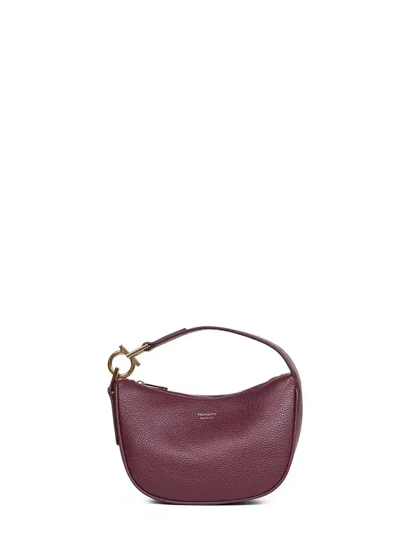 FERRAGAMO Plum North-south Mini Hobo Top Handle Bag